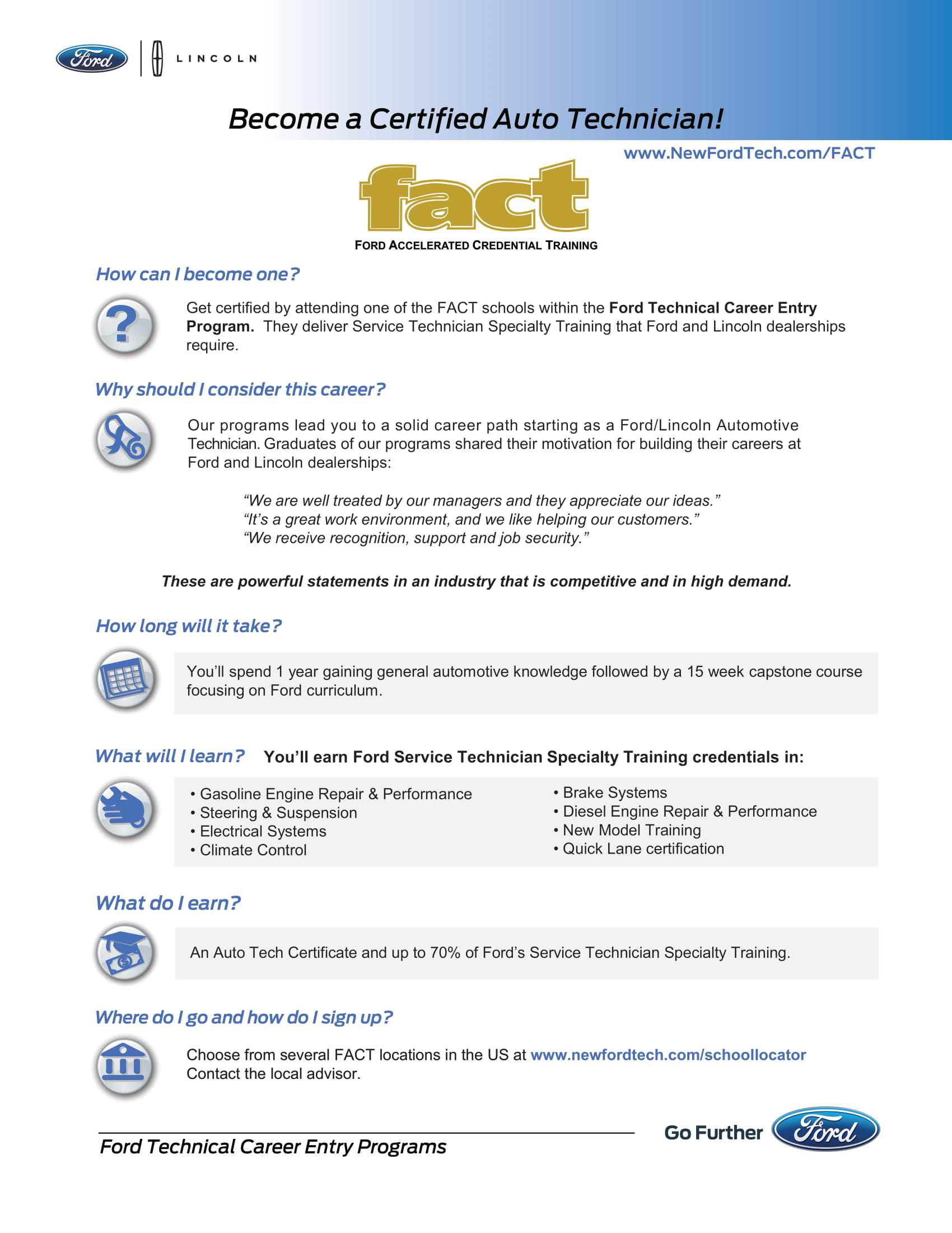 Ford Accelerated Credential Training - FACT